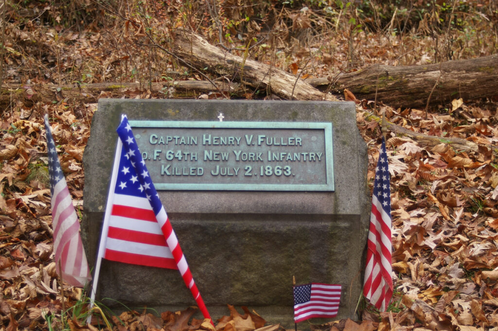 Captain Henry Fuller Wounding Monument – This Deathless Field