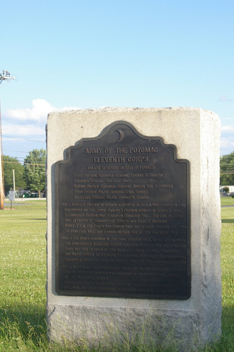 Eleventh Corps, Army of the Potomac Monument – This Deathless Field